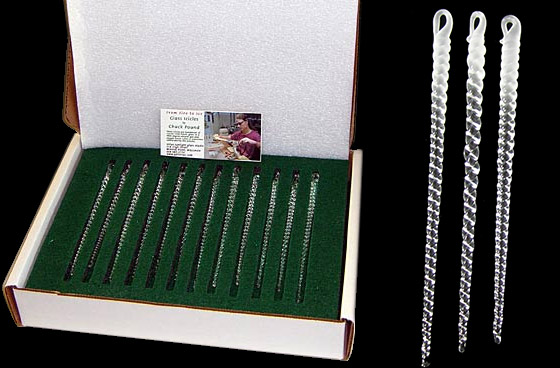 Glass Icicles, Traditional Twisted Style, Clear Frosted, Sirius ...